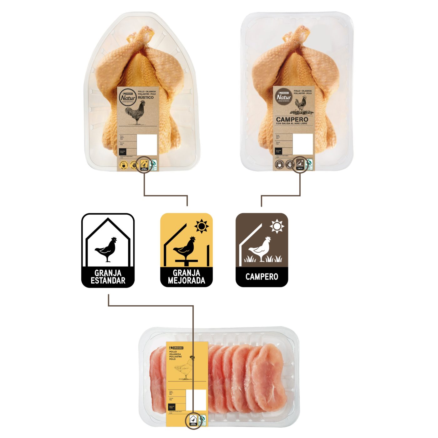 Conoce la crianza del pollo. Y ahora, elige | EROSKI